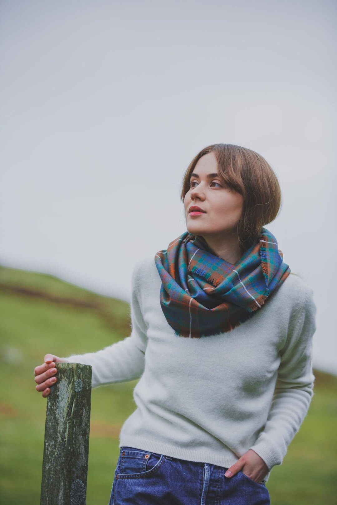 Ancient Hunting Fraser Tartan Outlandish Cowl Wrap Scarf. Gift Made in ...