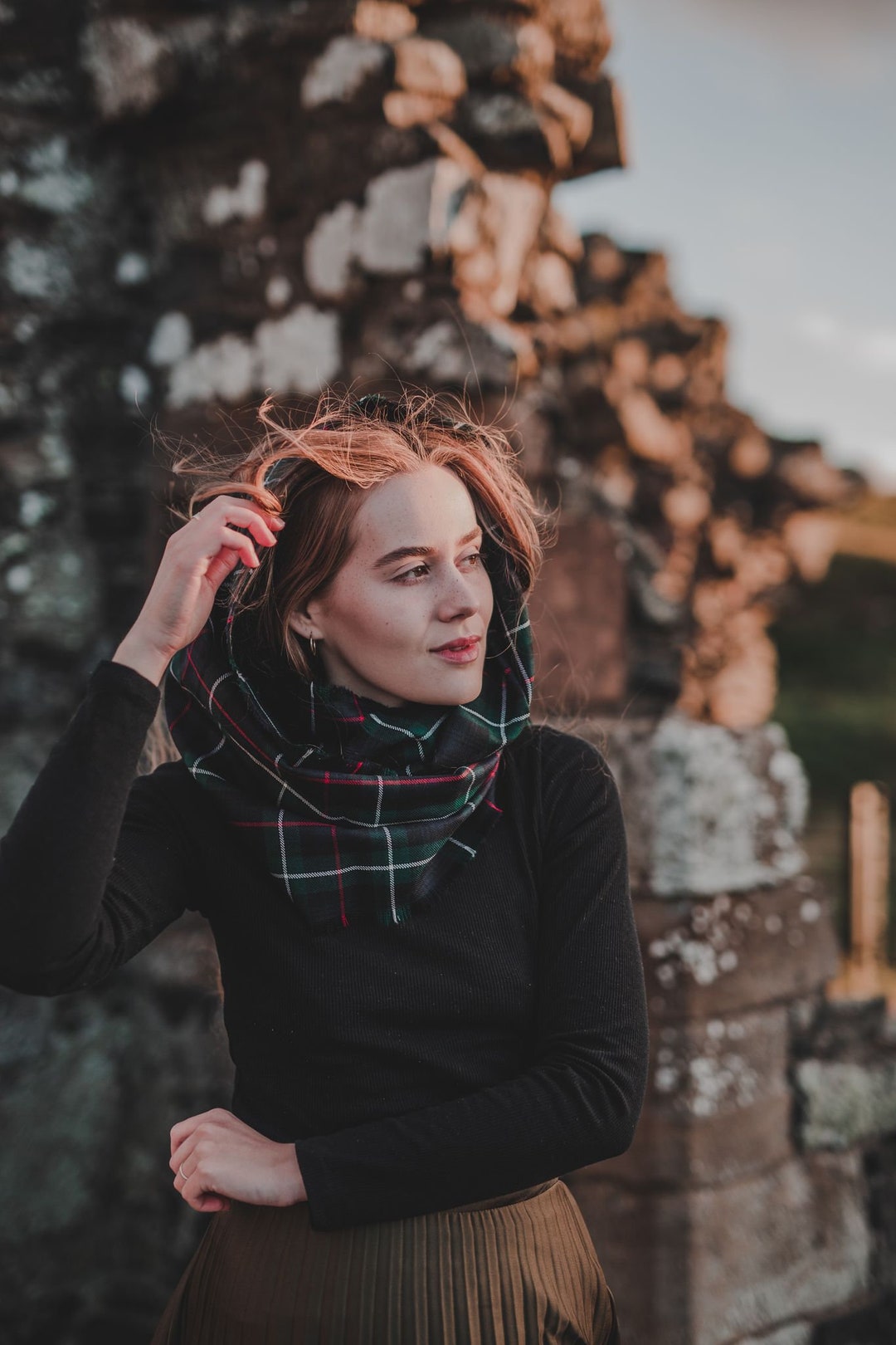 Modern Mackenzie Tartan Outlandish Cowl Wrap Scarf. Gift Made in ...