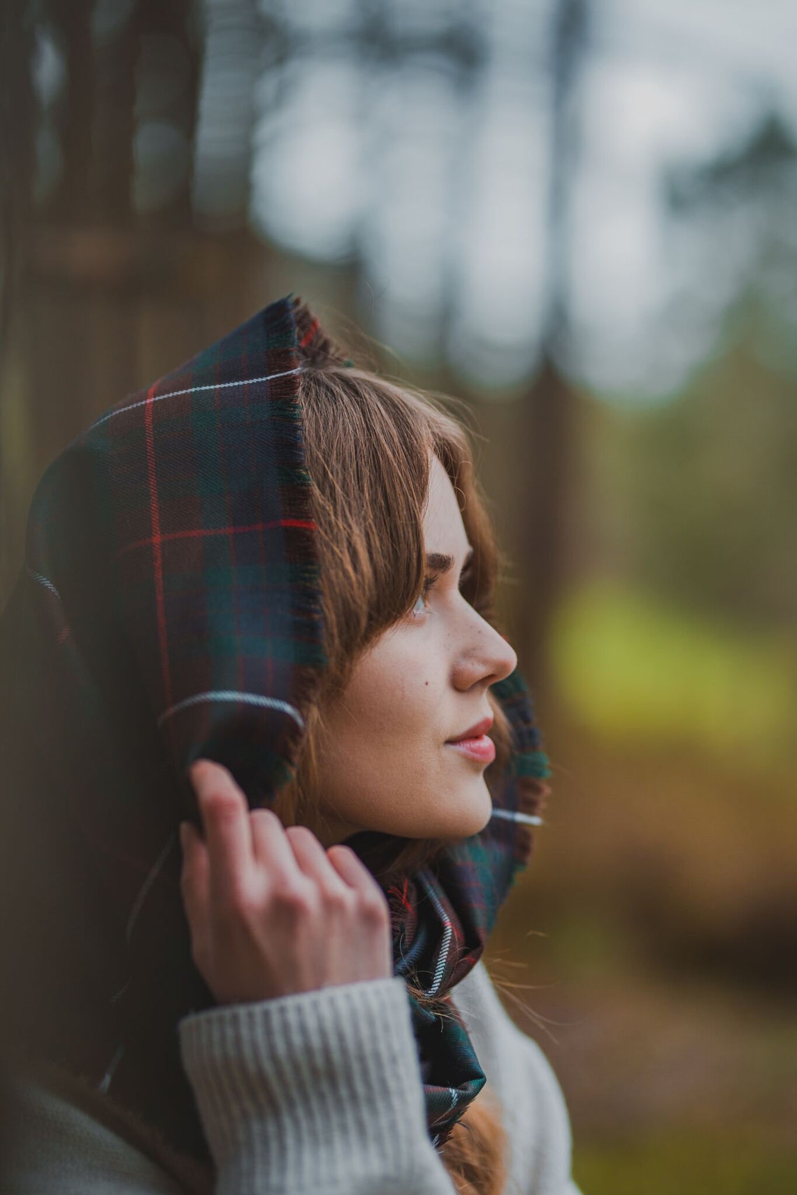 Modern Hunting Fraser Tartan Outlandish Cowl Wrap Scarf - Etsy UK