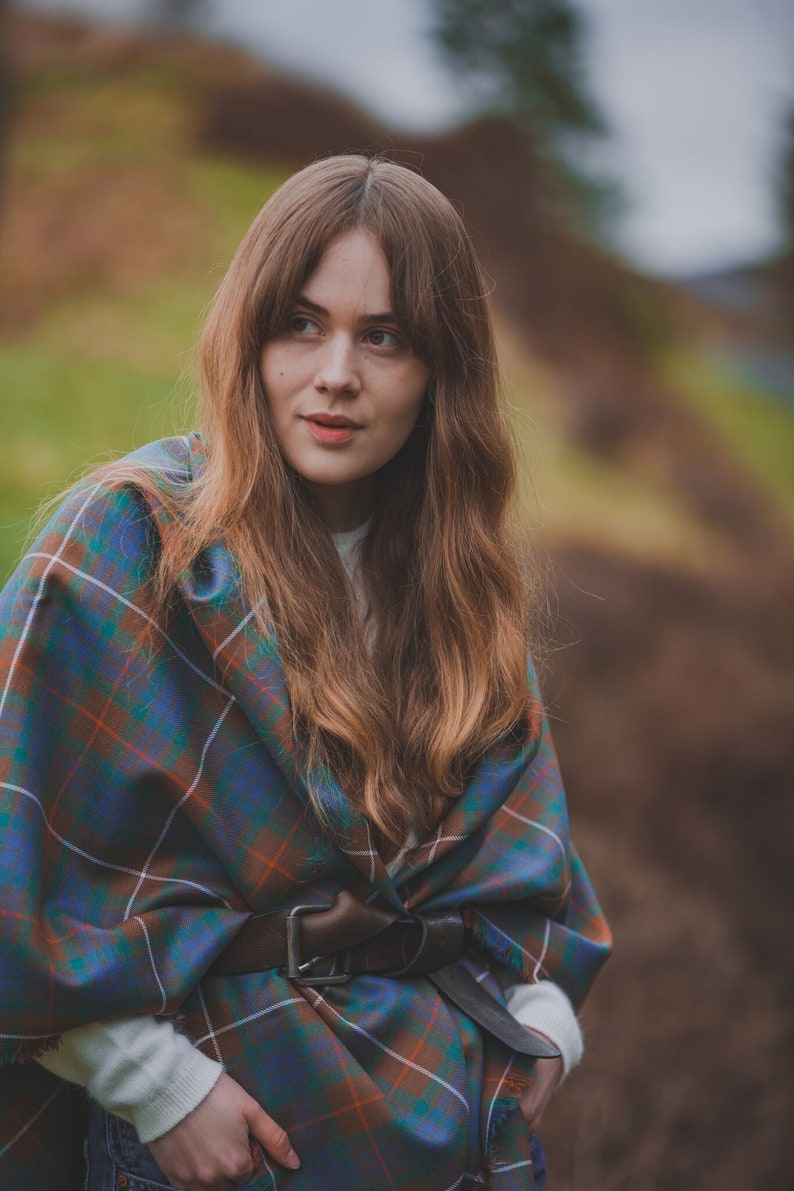 Ancient Hunting Fraser Tartan Outlandish Shawl FREE | Etsy