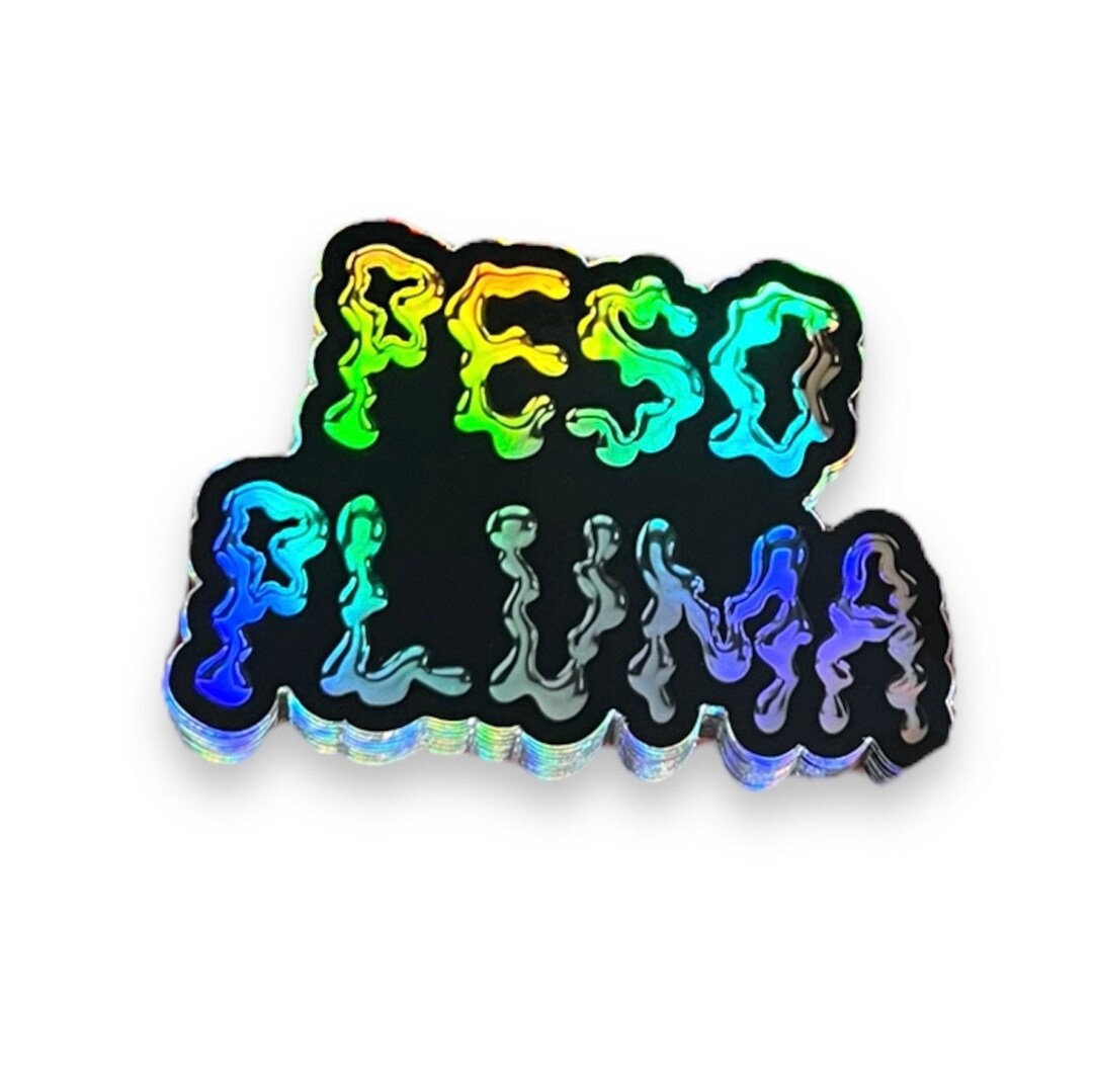 Peso Pluma Merch 3x2 Holographic Sticker, Genesis, Tribute Sticker ...