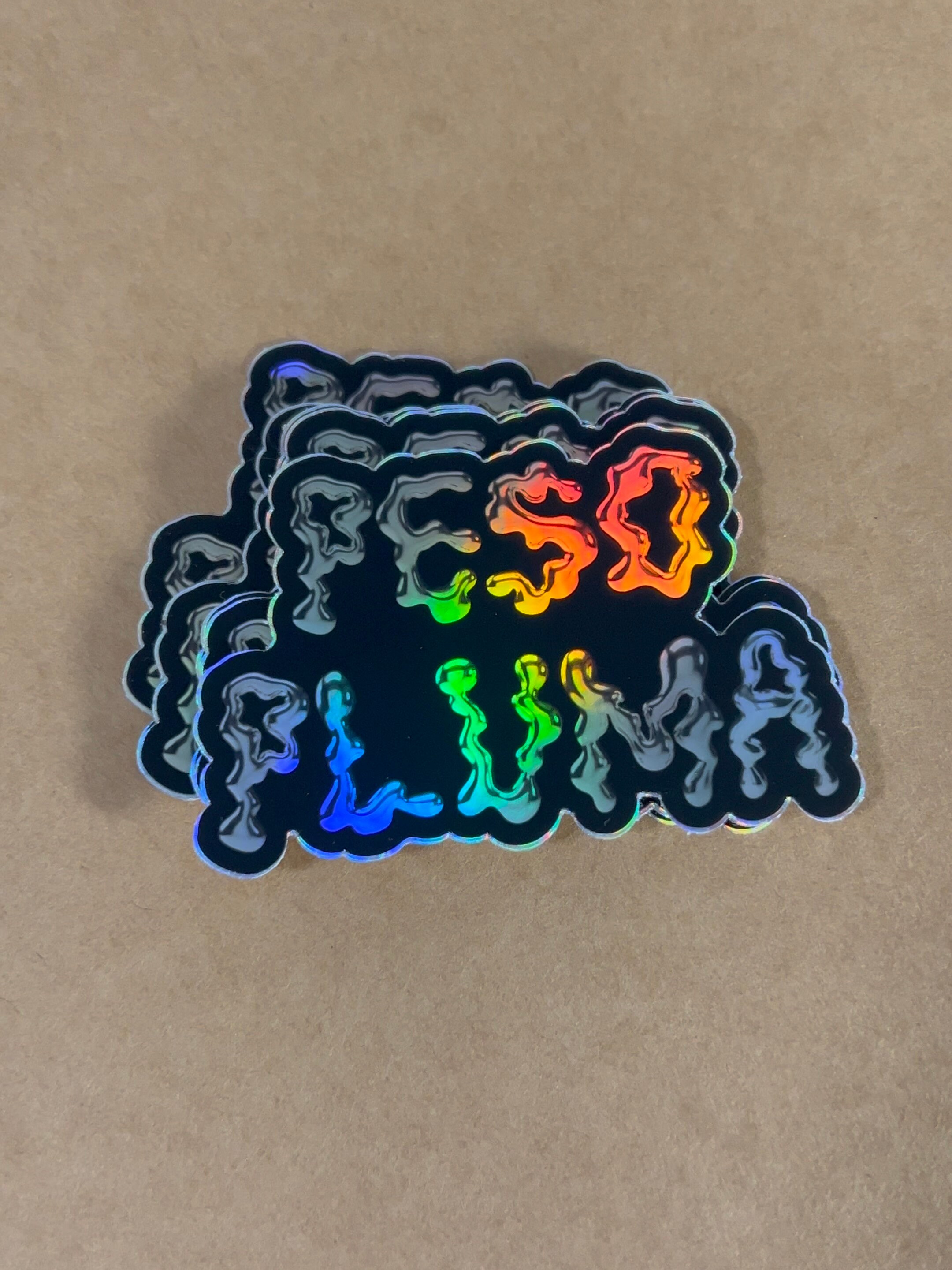 Peso Pluma Merch 3x2 Holographic Sticker, Genesis, Tribute Sticker ...
