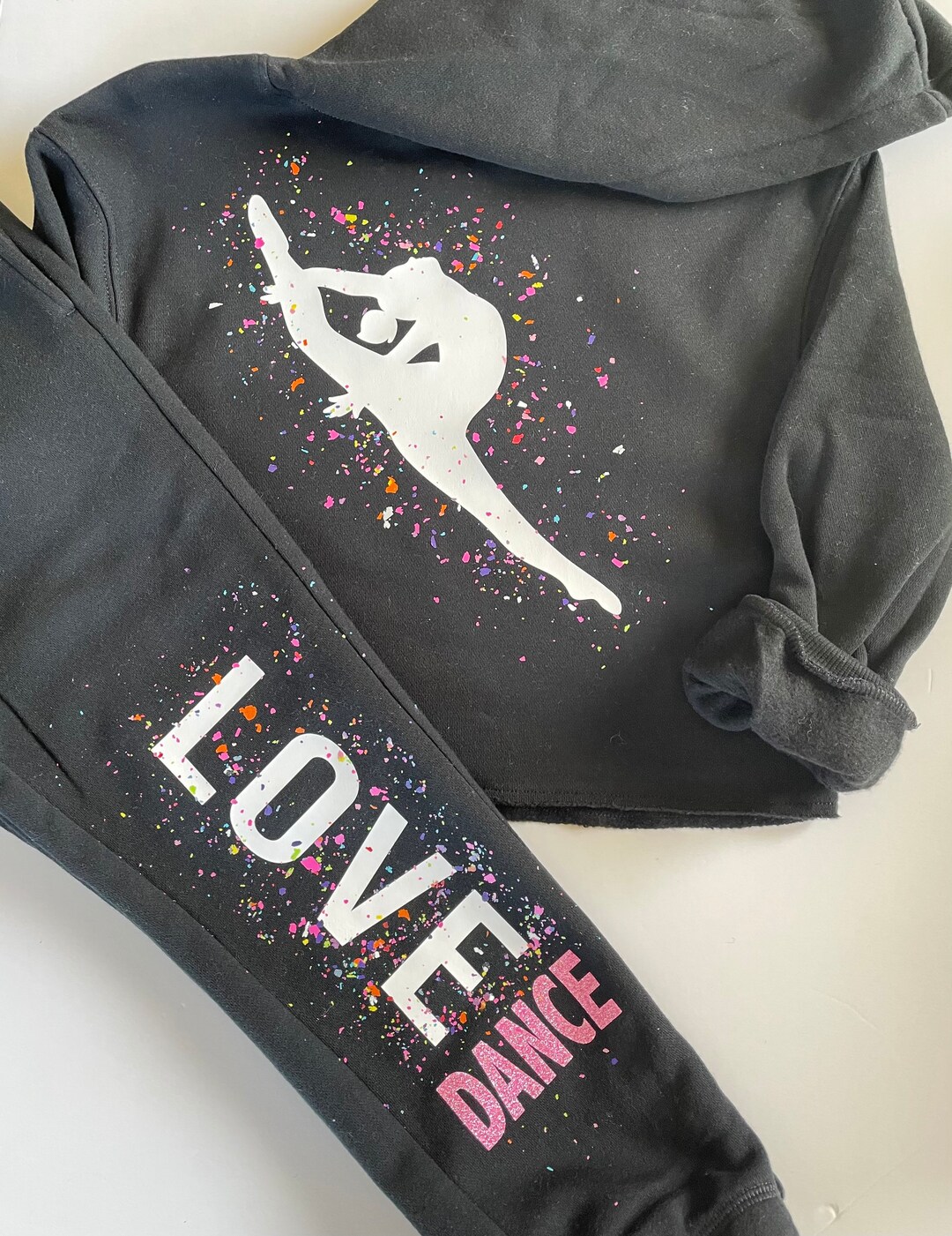 Dance Splatter Sweats Outfit for Girls, Christmas Gift for Dancers ...