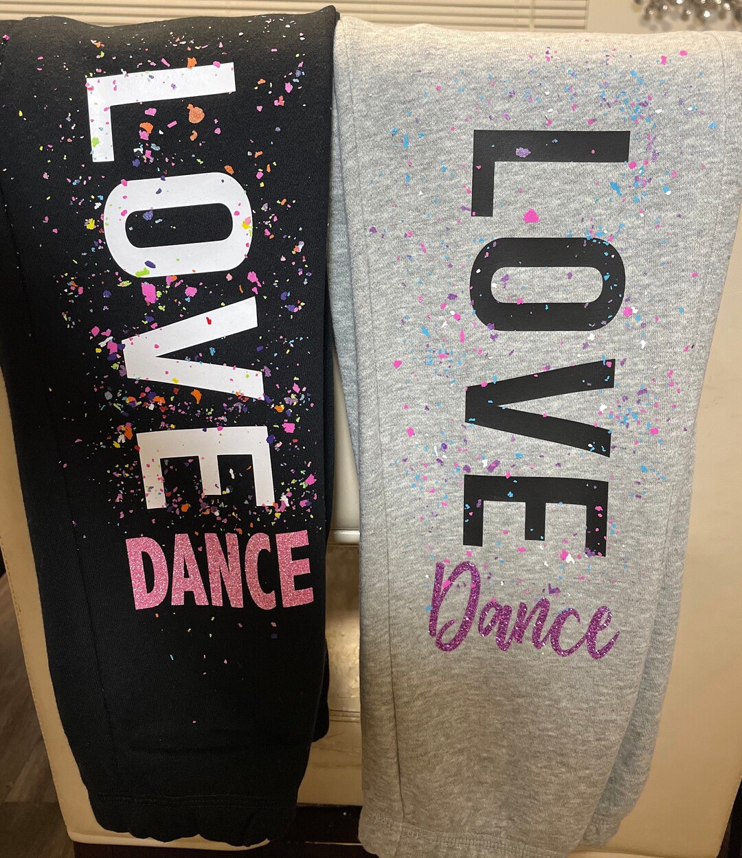 Love Dance Confetti Sweatpants Girls Custom Sweatpants - Etsy