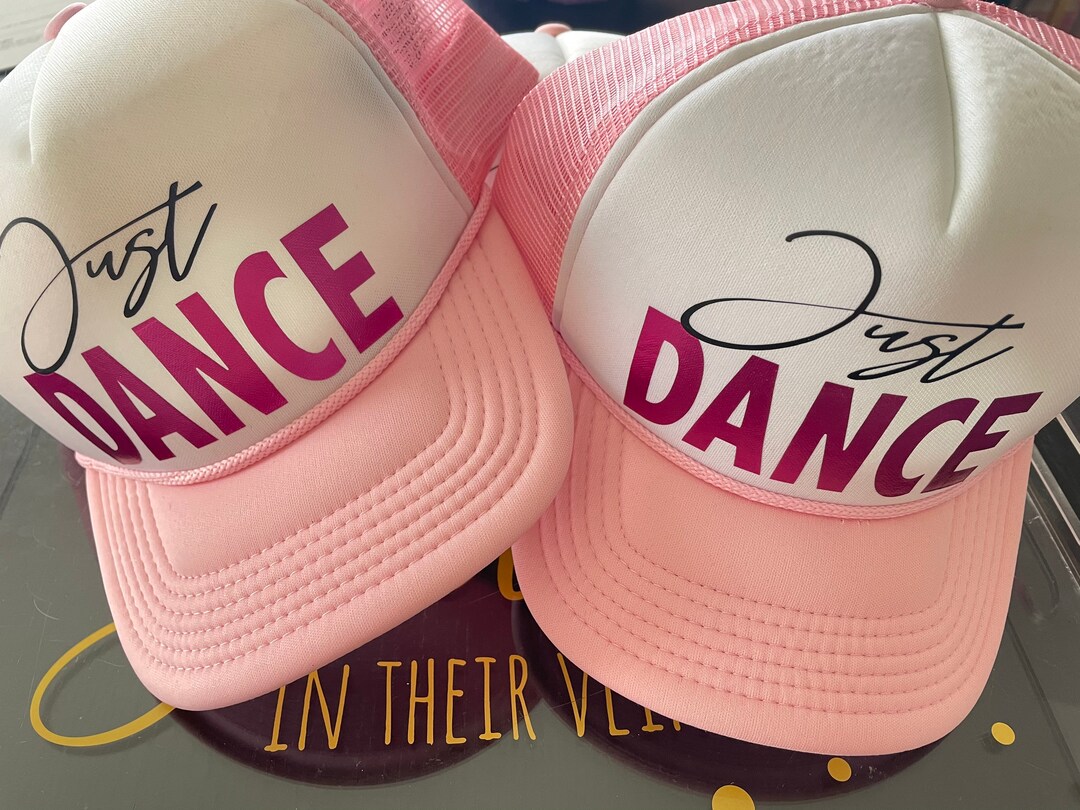 Girls Trucker Dance Hats for Dance, Pink & White Dance Hats, Dance ...