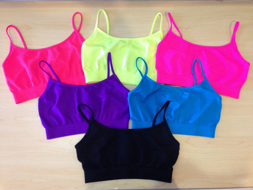 Girls Seamless Sports Bra for Dance, Supportive Athletic Bra, Recital ...