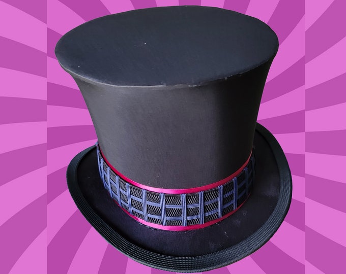 Willy Wonka Top Hat Replica Prop - Tim Burton Charlie and the Chocolate ...