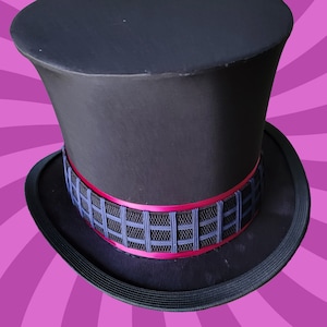 Willy Wonka Top Hat Replica Prop - Tim Burton Charlie and the Chocolate ...
