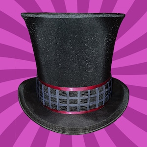 Willy Wonka Top Hat Replica Prop - Tim Burton Charlie and the Chocolate ...