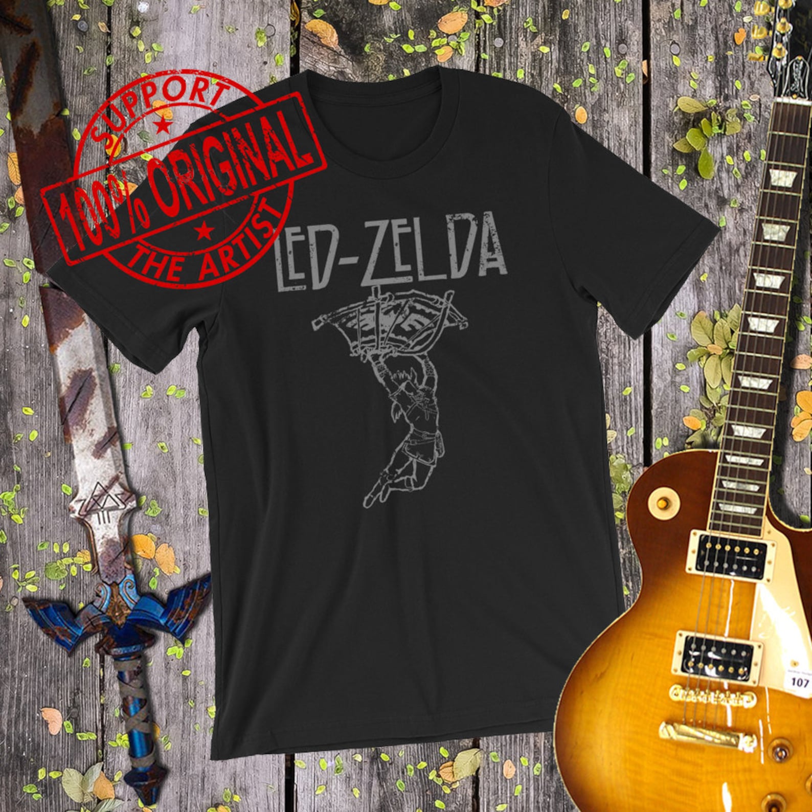 Legend of Zelda Shirt - Led Zeppelin Shirt, Mashup - Nintendo Switch ...