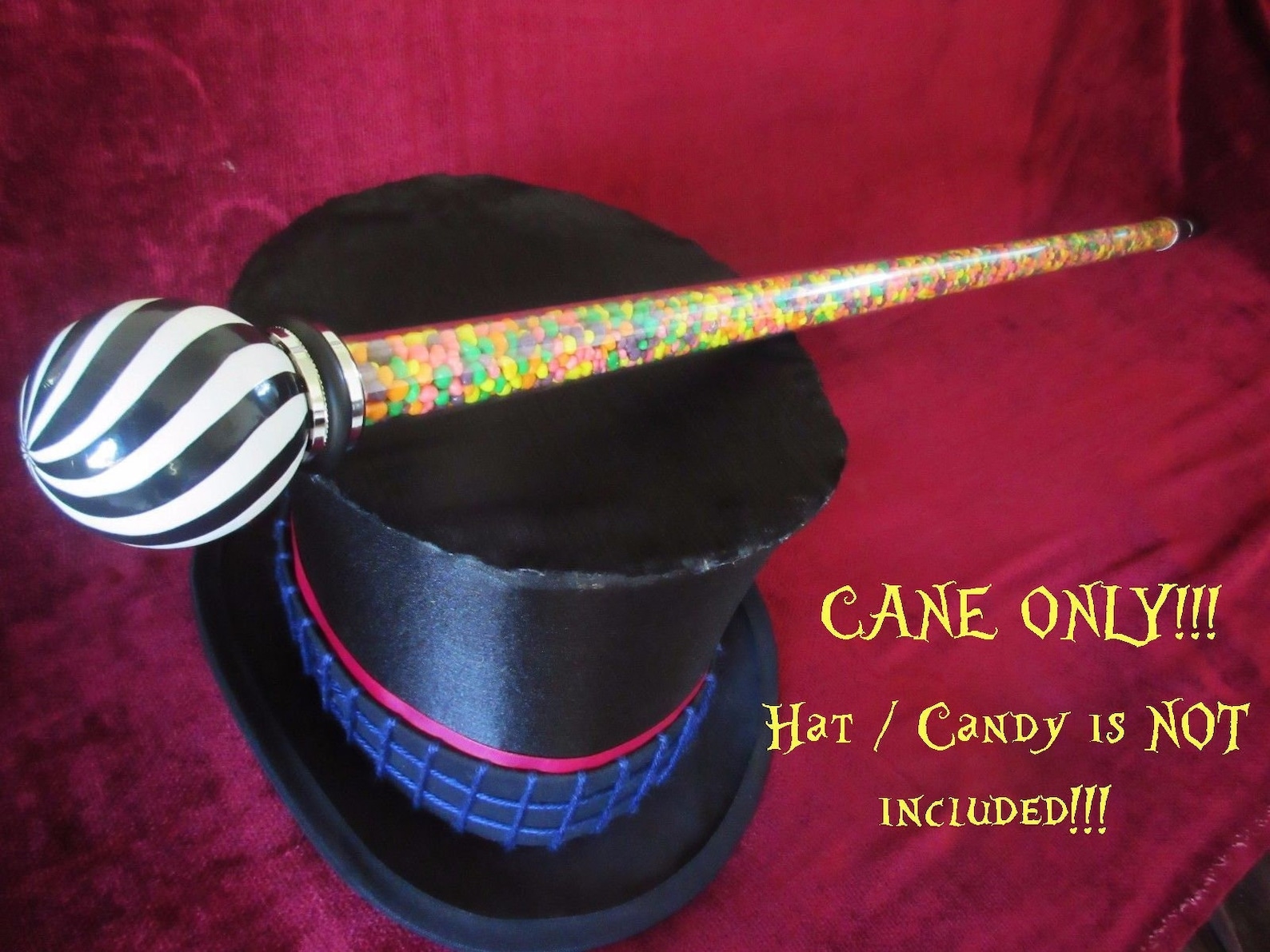 Willy Wonka Cane Replica Cosplay Prop Tim Burton Charlie and - Etsy