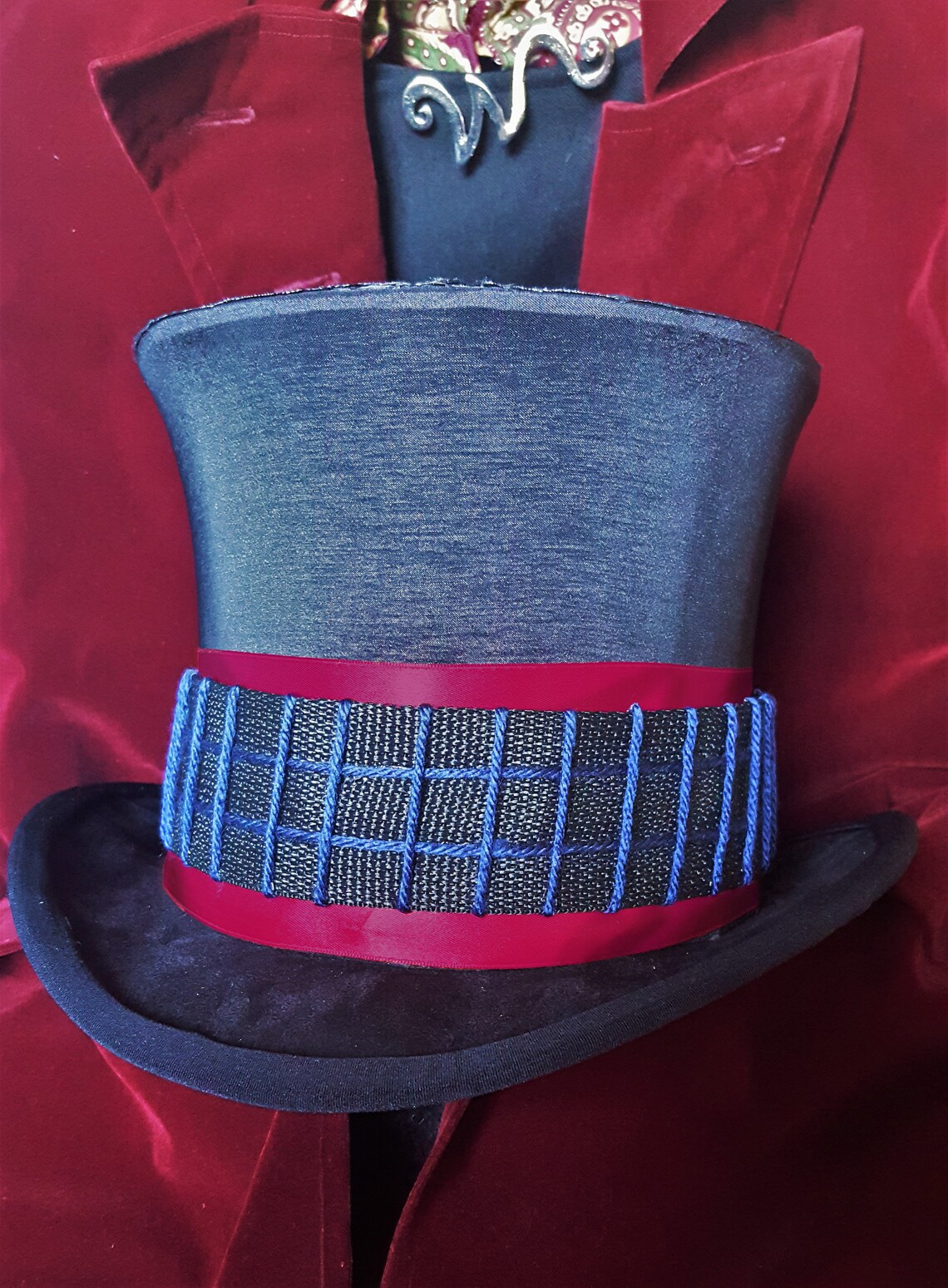 Willy Wonka Top Hat Replica Prop Tim Burton Charlie and the | Etsy