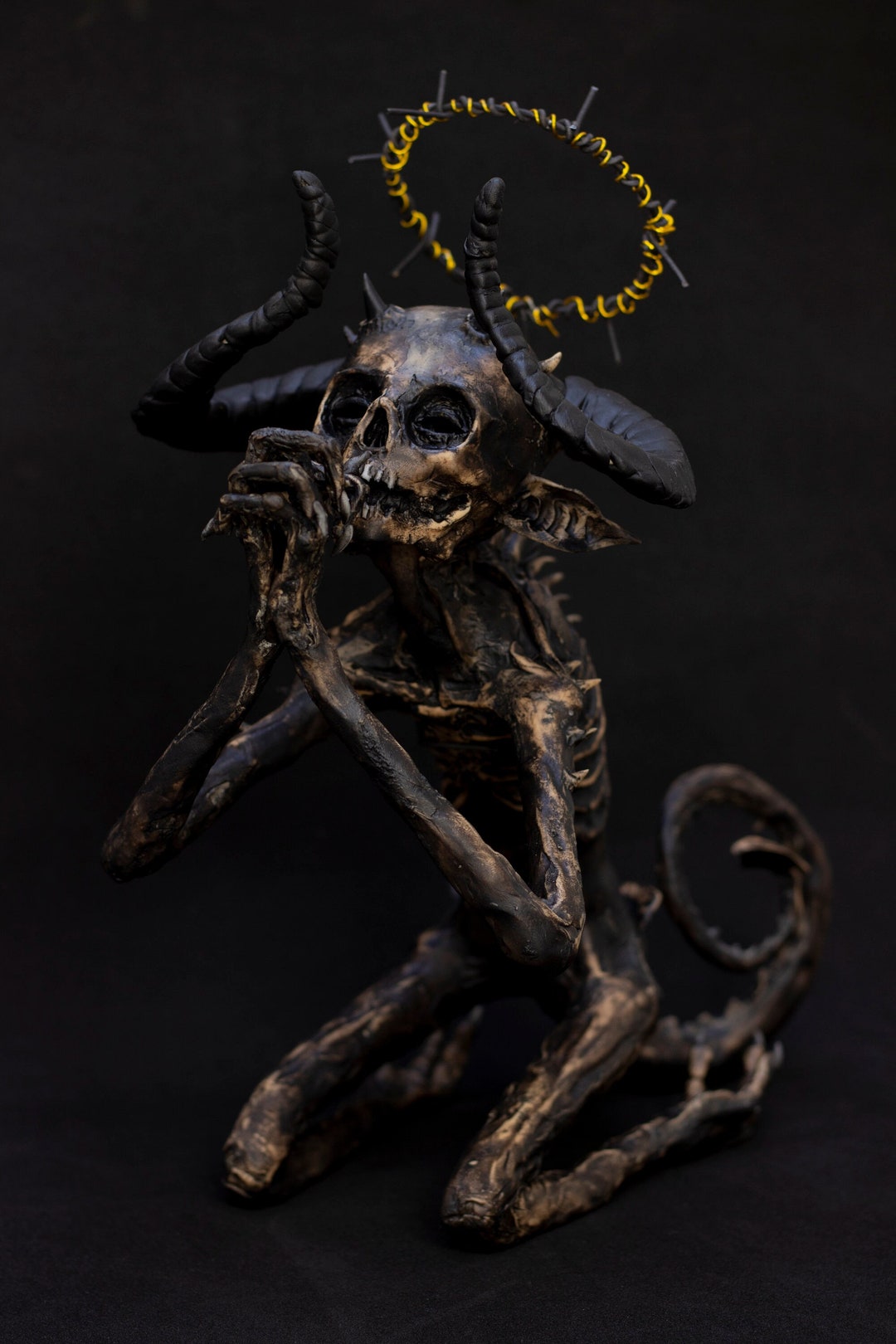 Praying Demon - Etsy