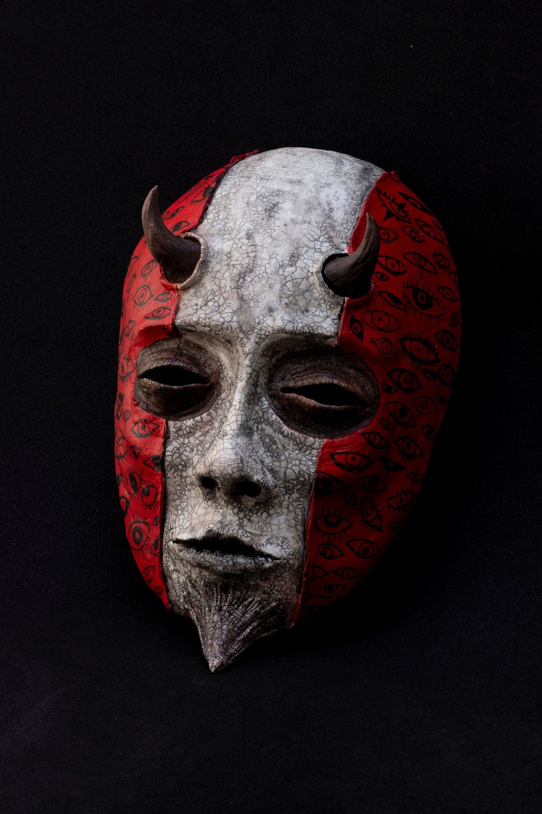 Red Eyes Mask - Etsy