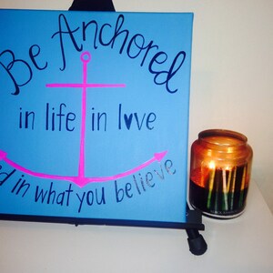 Canvas Quote Art | Inspirational Wall Decor | Be Anchored in Life in ...