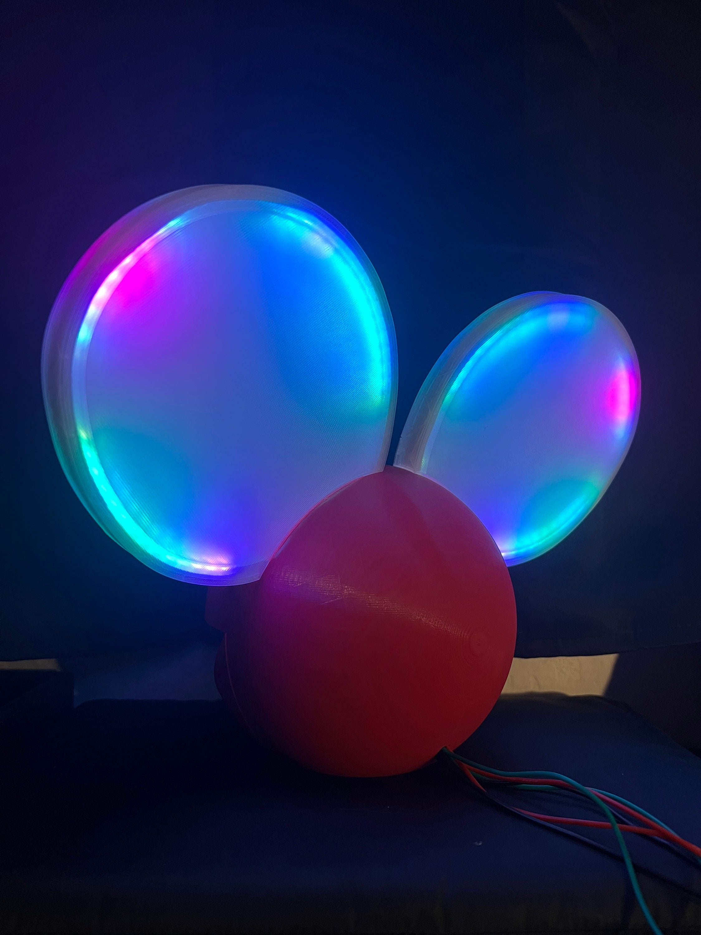 Deadmau5 Head Model With Multicolor Customizable Light-up LED Ears - Etsy