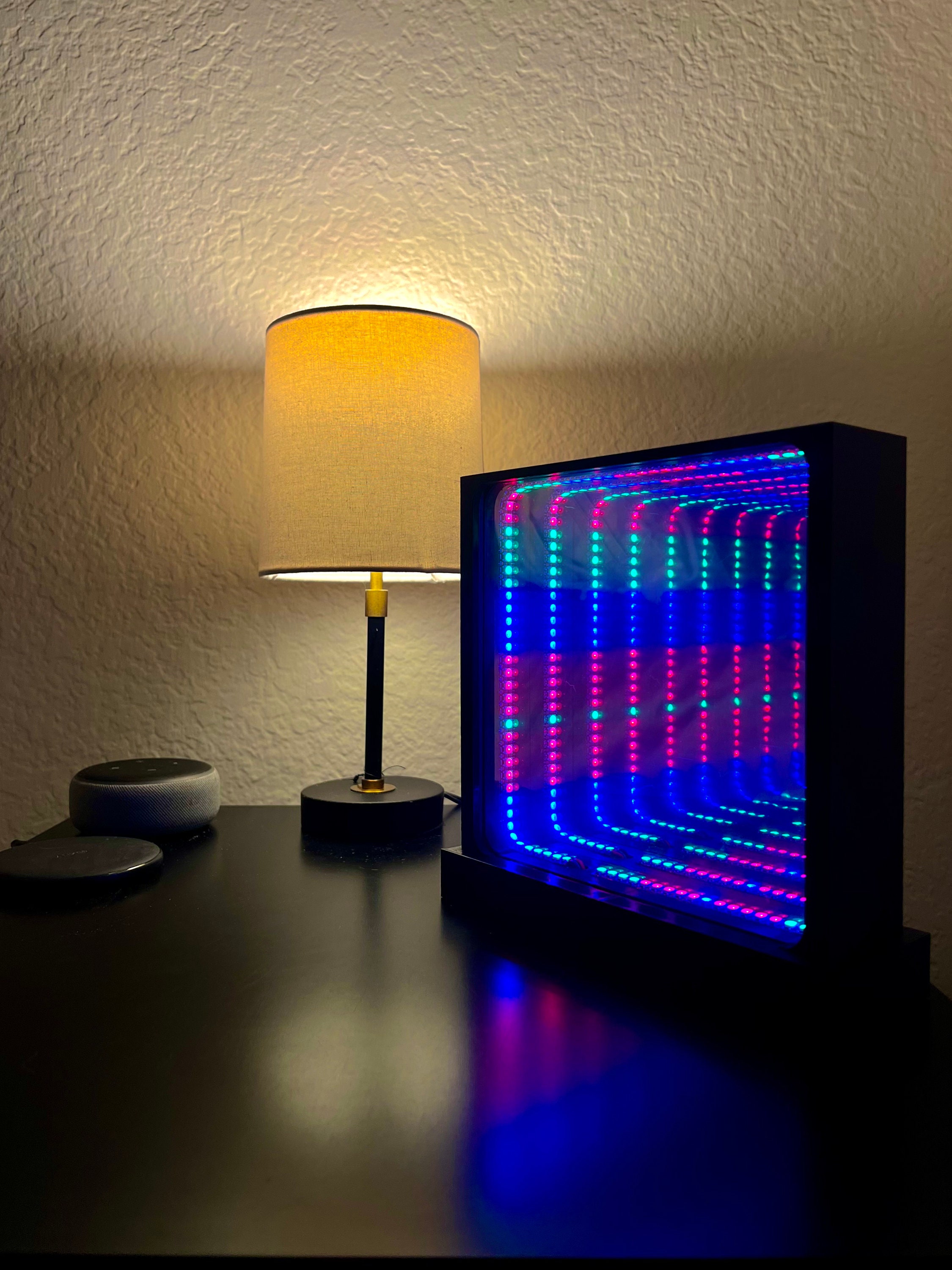 Espejo LED / Espejo infinito con luz LED totalmente personalizable ...