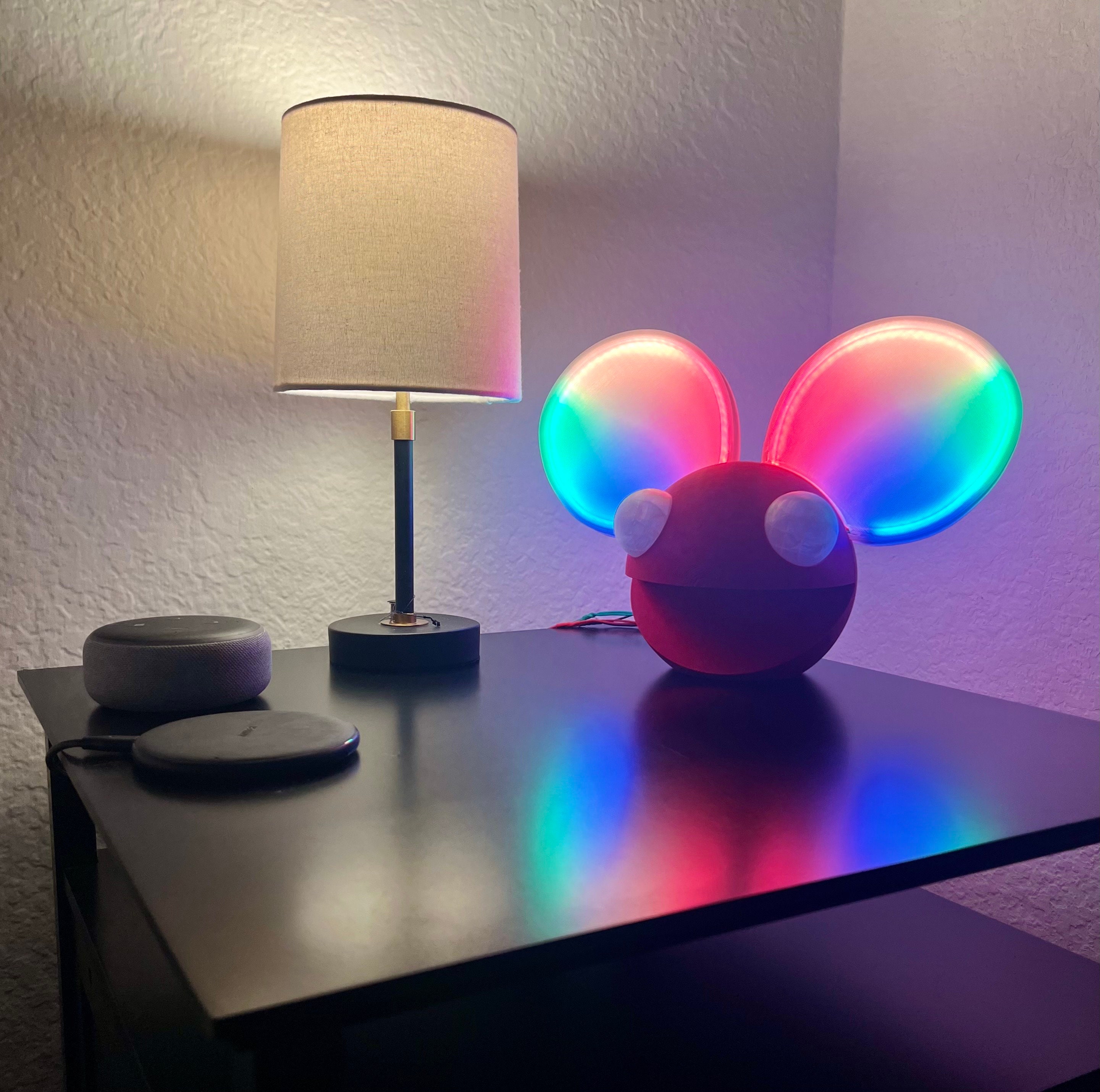 Deadmau5 Head Model With Multicolor Customizable Light-up LED Ears - Etsy