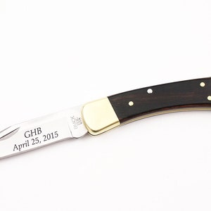 Engraved Buck 110 Folding Hunting Knife - Personalized For: Weddings ...