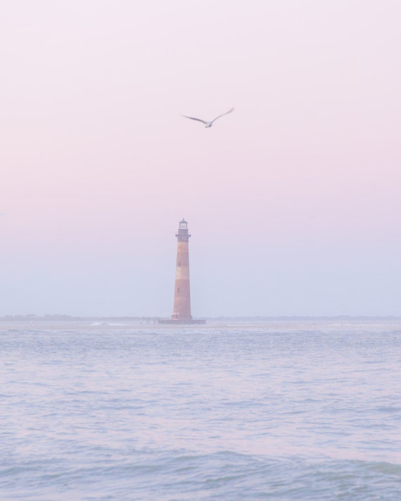 Morris Island Lighthouse Sunset | Etsy
