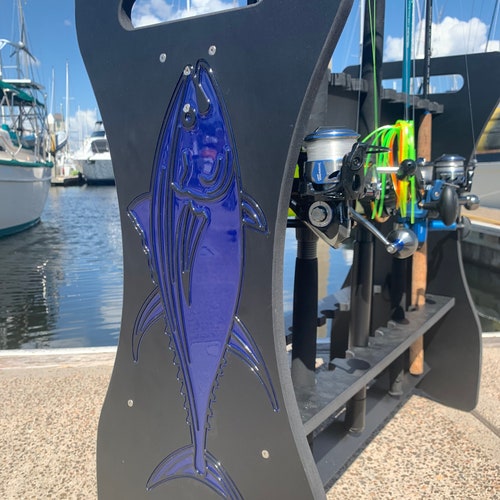 Sea Racks Marlin Engraved Fishing Rod Rack | Etsy