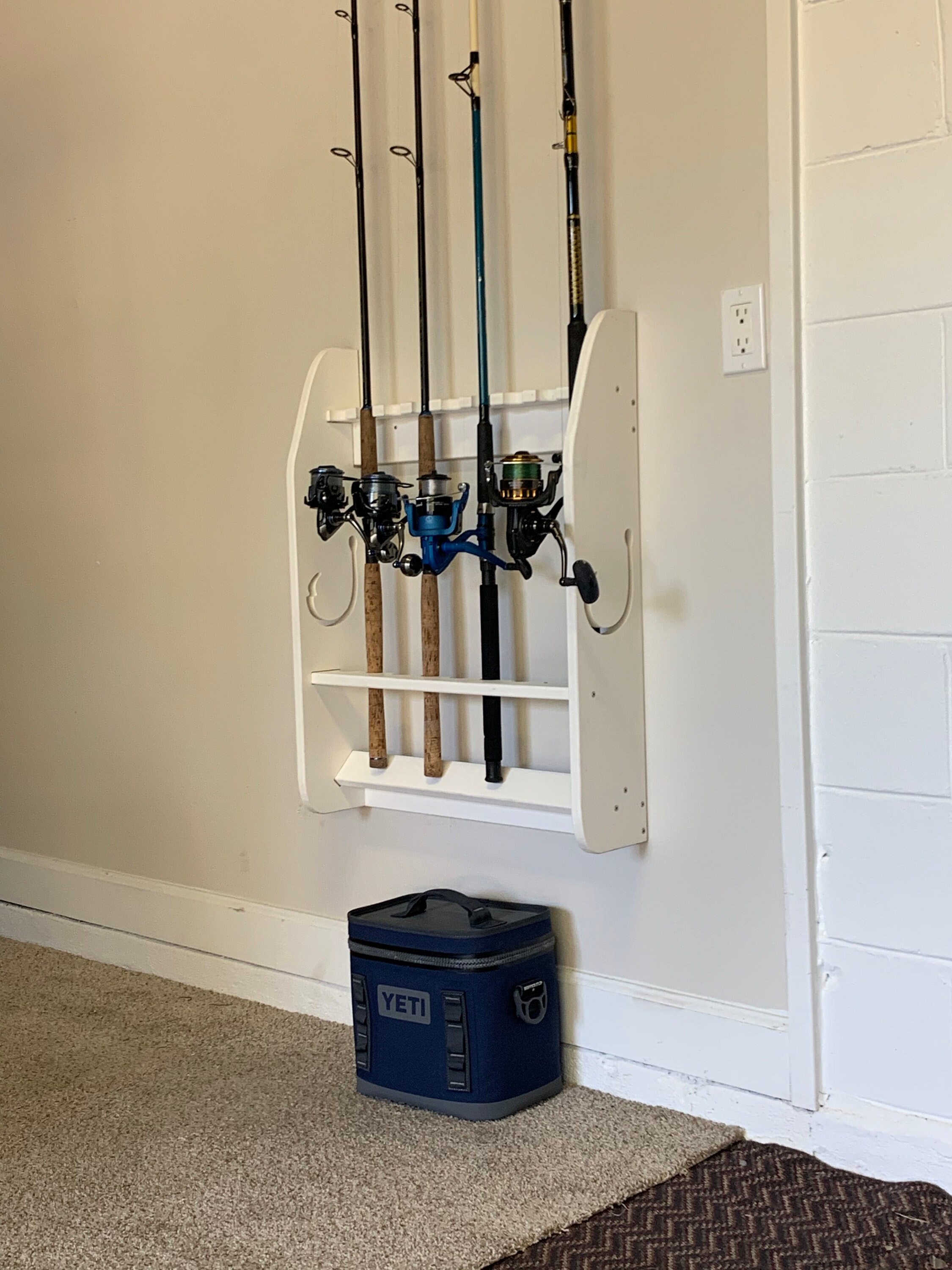 9 Wall Mount Fishing Rod Rack - Etsy