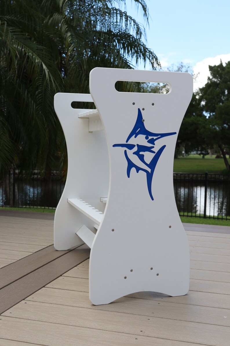 Sea Racks Marlin Engraved Fishing Rod Rack - Etsy