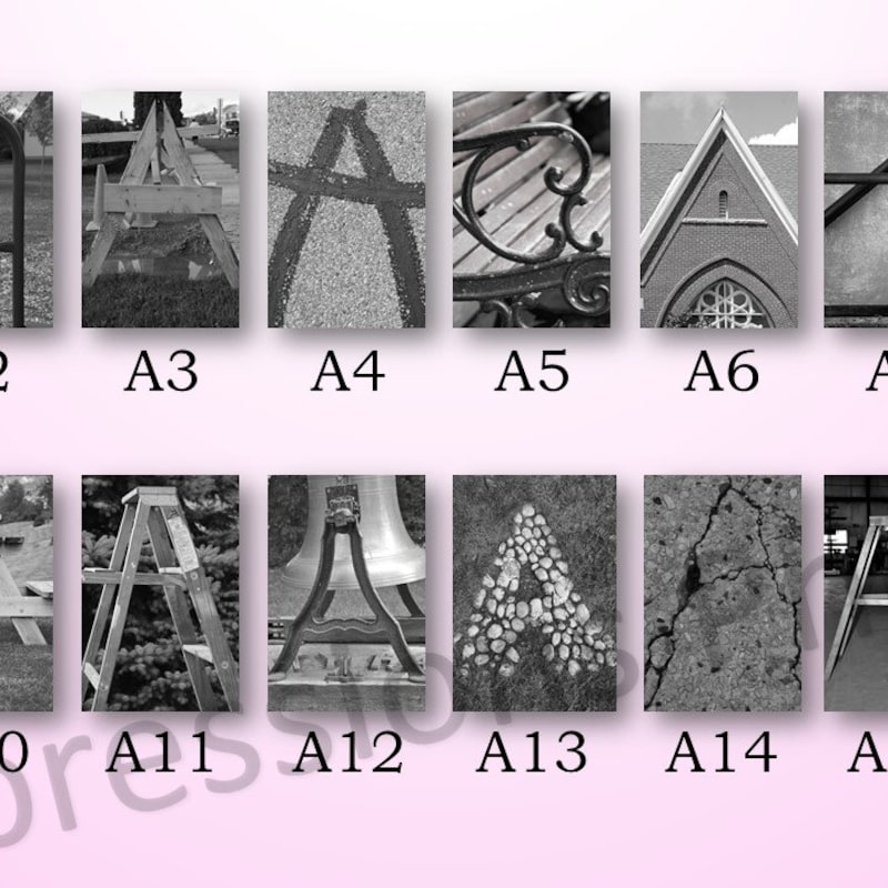 Alphabet Photography - Etsy