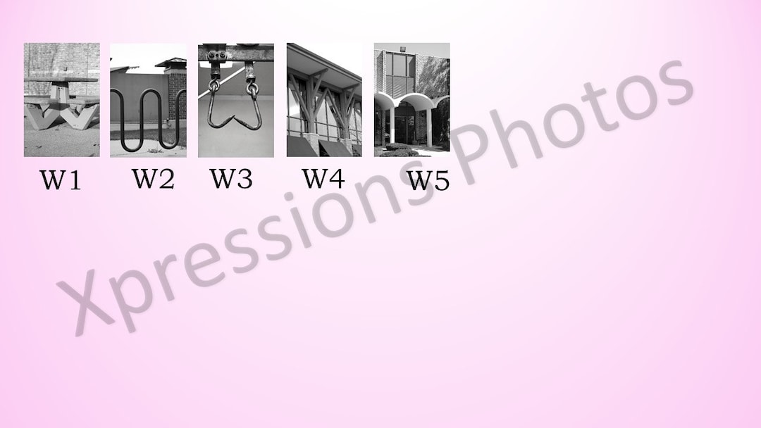Letter W – Alphabet Photography – 4x6 – Black and White – Clip Frame ...