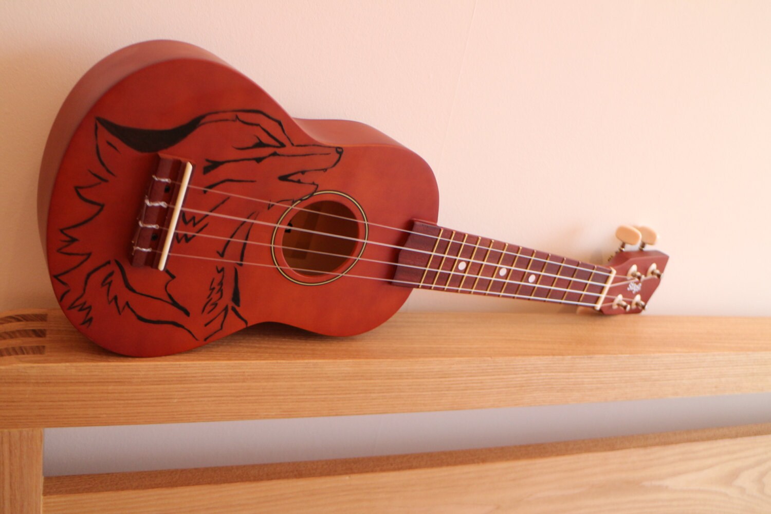 Wolf Ukulele - Etsy