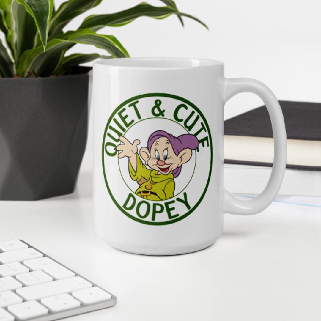 Quite and Cute Dopey White Glossy Coffee Mug - Etsy Canada