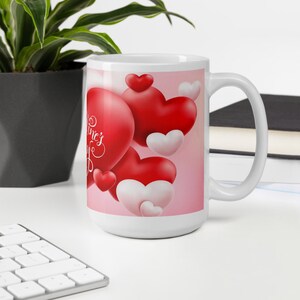 Happy Valentines Day Hearts Coffee Mug - Etsy