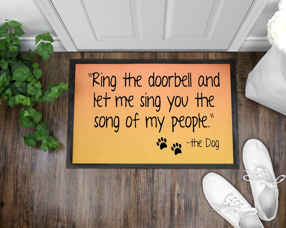 Ring the Doorbell Indoor/outdoor Floor Mats - Etsy