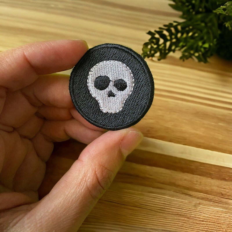 Embroidered Skull Patch - Etsy