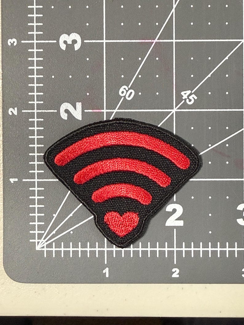 Wi-fi Love | Spread the Love Applique Patch | Iron-on/sew-on, Tech ...