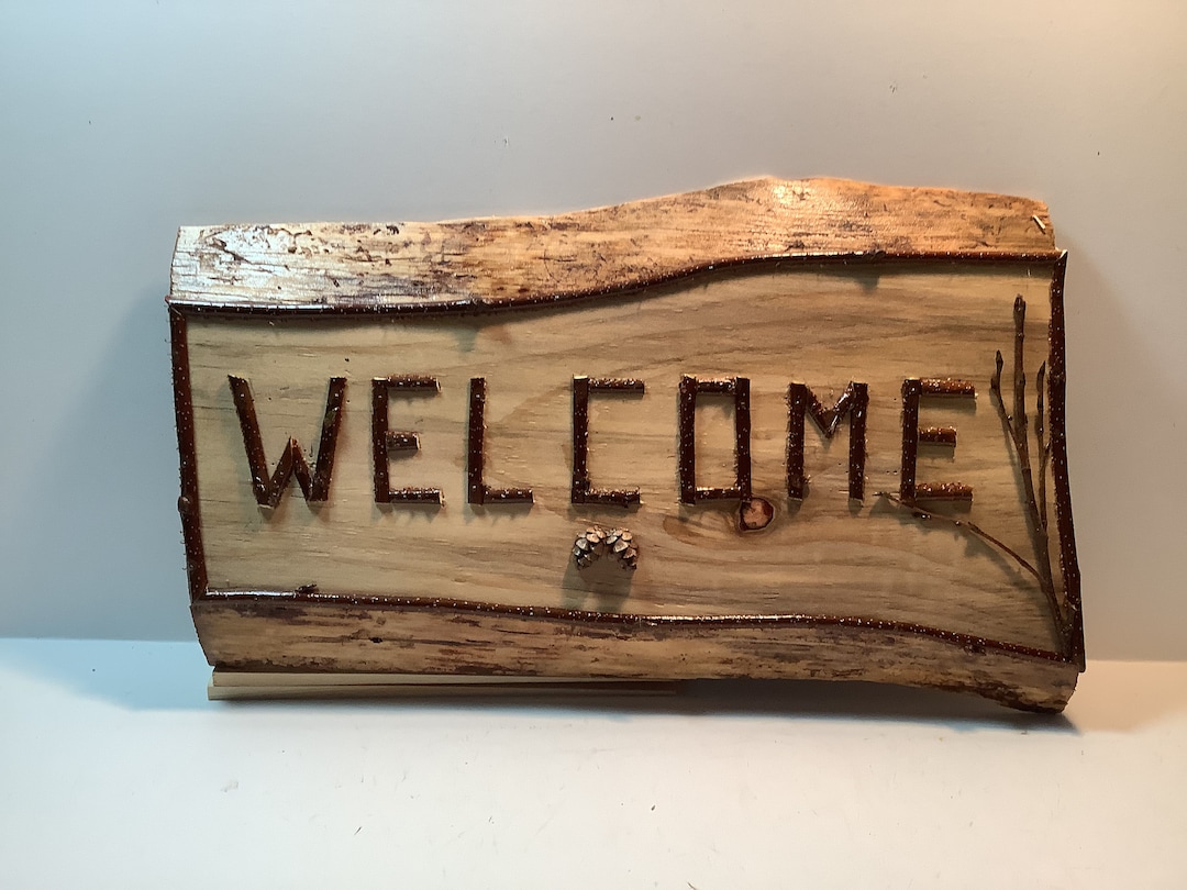 Adirondack Welcome Sign - Etsy