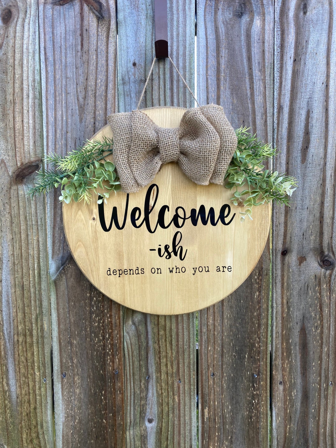 Welcome Door Hanger Front Door Decor Welcome Housewarming - Etsy