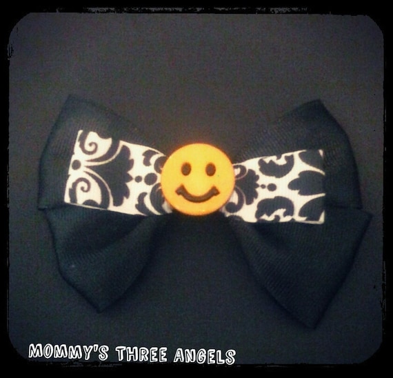 Smiley Face Hair Bows Smiley Face Hair Bow Smiley Hair Bow Cute