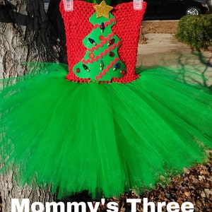 Christmas Tree Inspired Tutu Dress MADE TO ORDER - Etsy