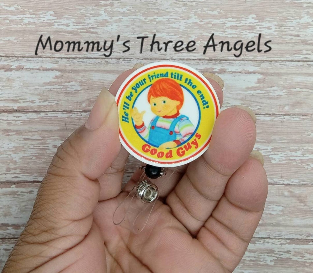 Classic Good Guy Doll Retractable Badge Reel/scary Movie Doll Name ...