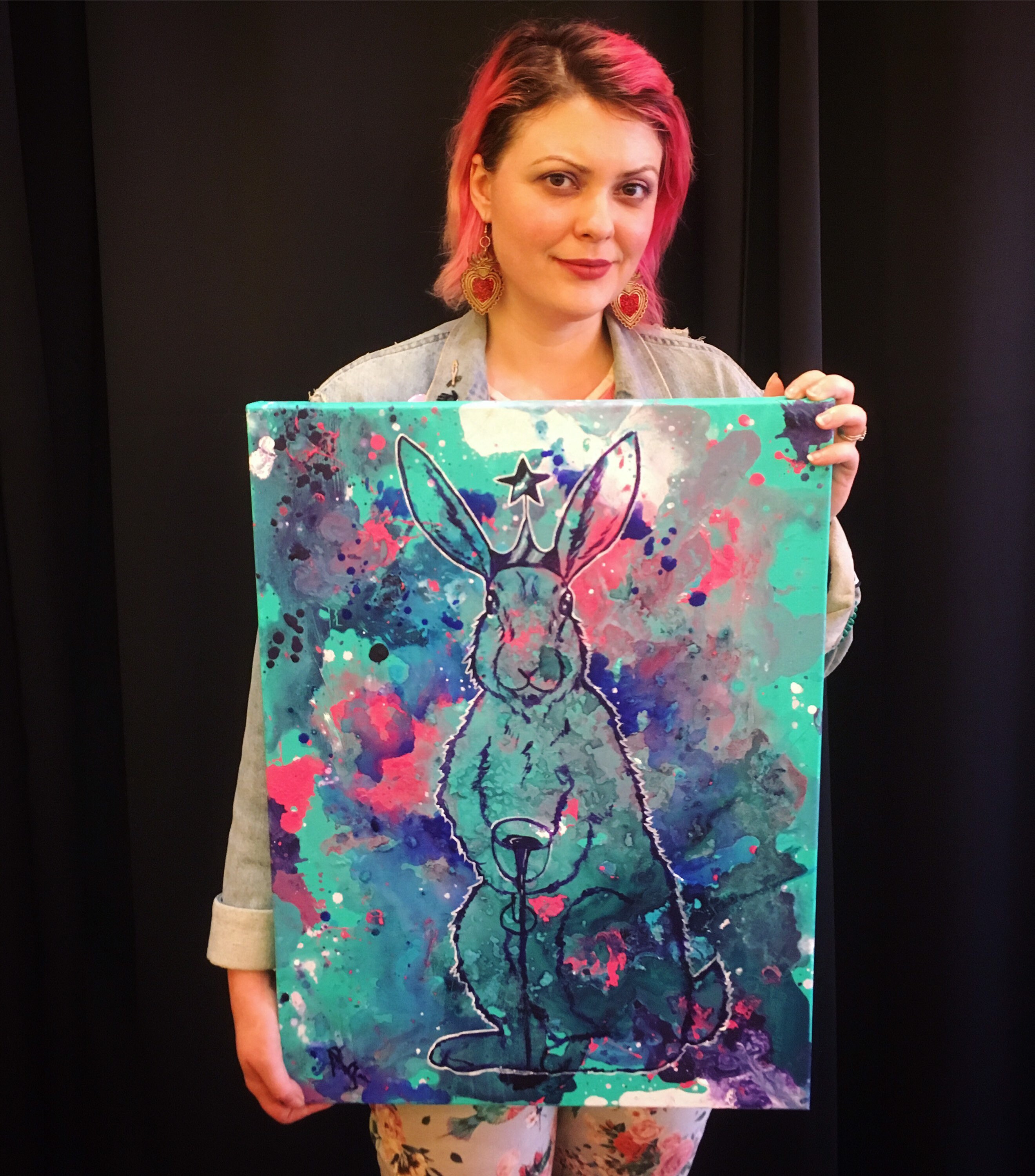 Astro Portrait Painting on Canvas | Etsy