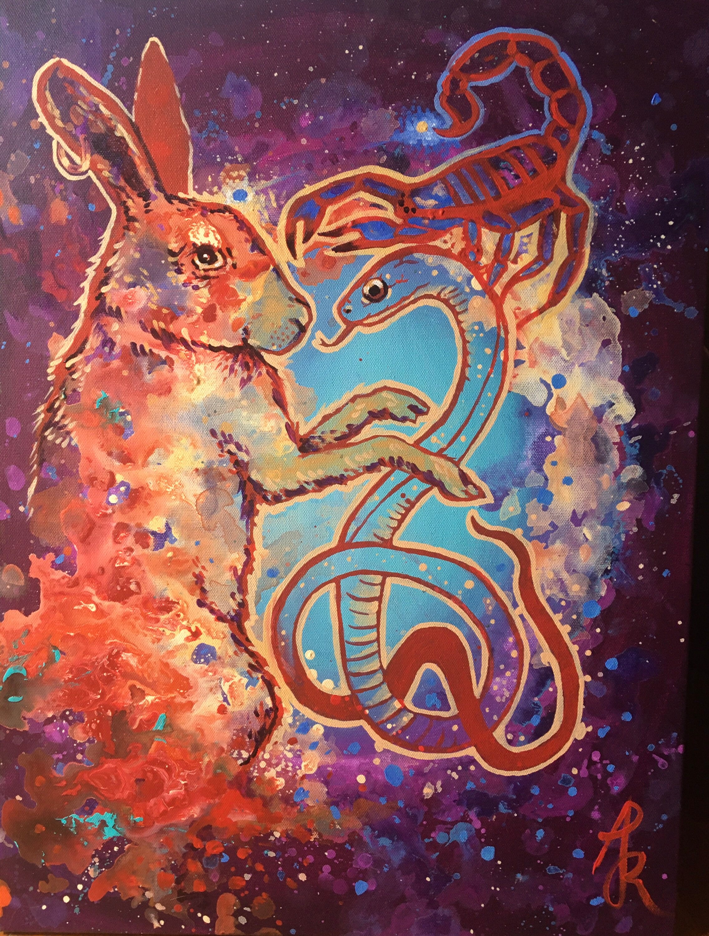 Astro Portrait Painting on Canvas | Etsy