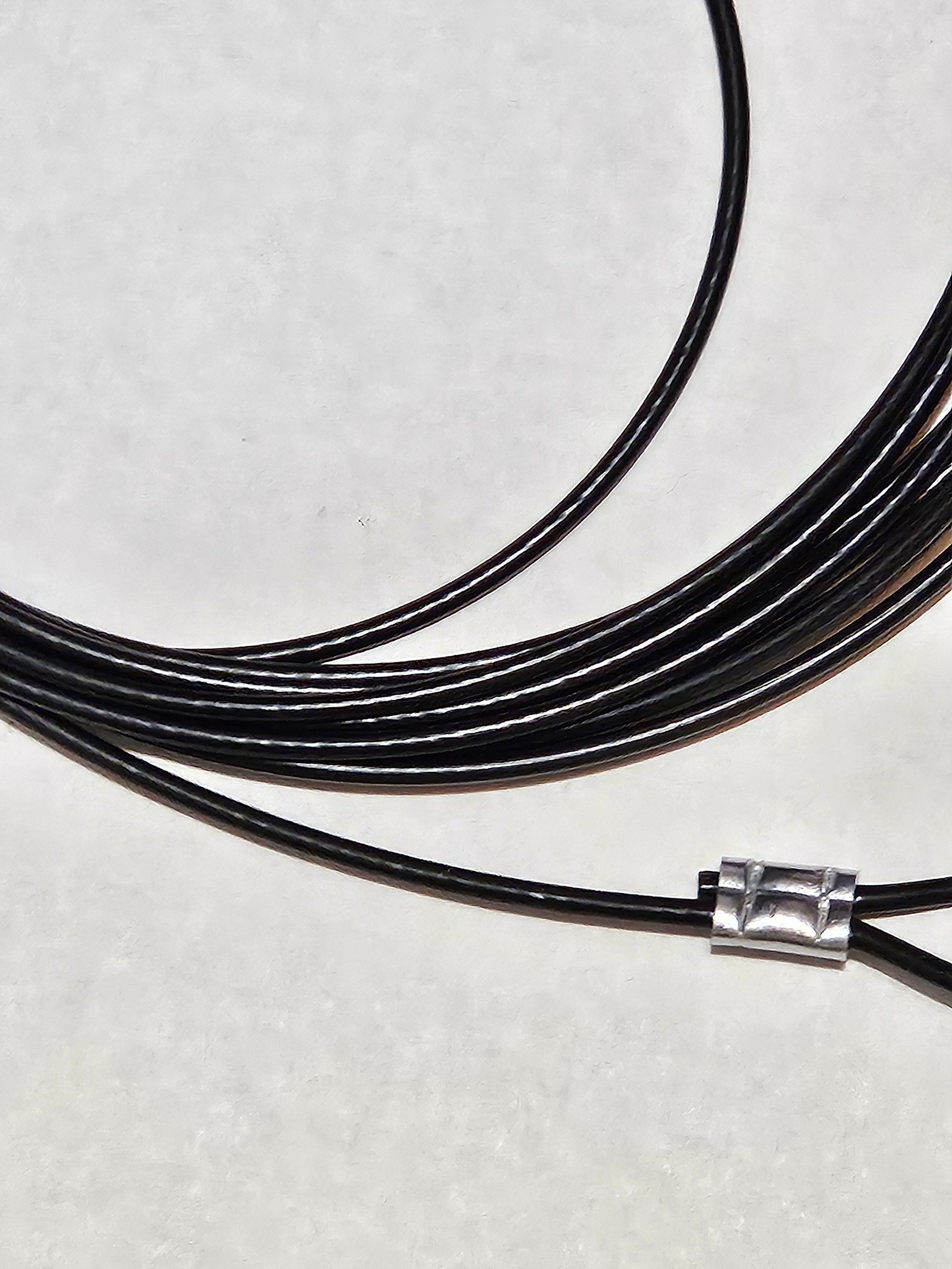 Upgraded Thicker Black Coated Guy Wire Cable Replacement Safety Cable ...