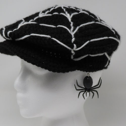 CROCHET PATTERN Spider Web Newsboy Hat Spider Cap .pdf - Etsy