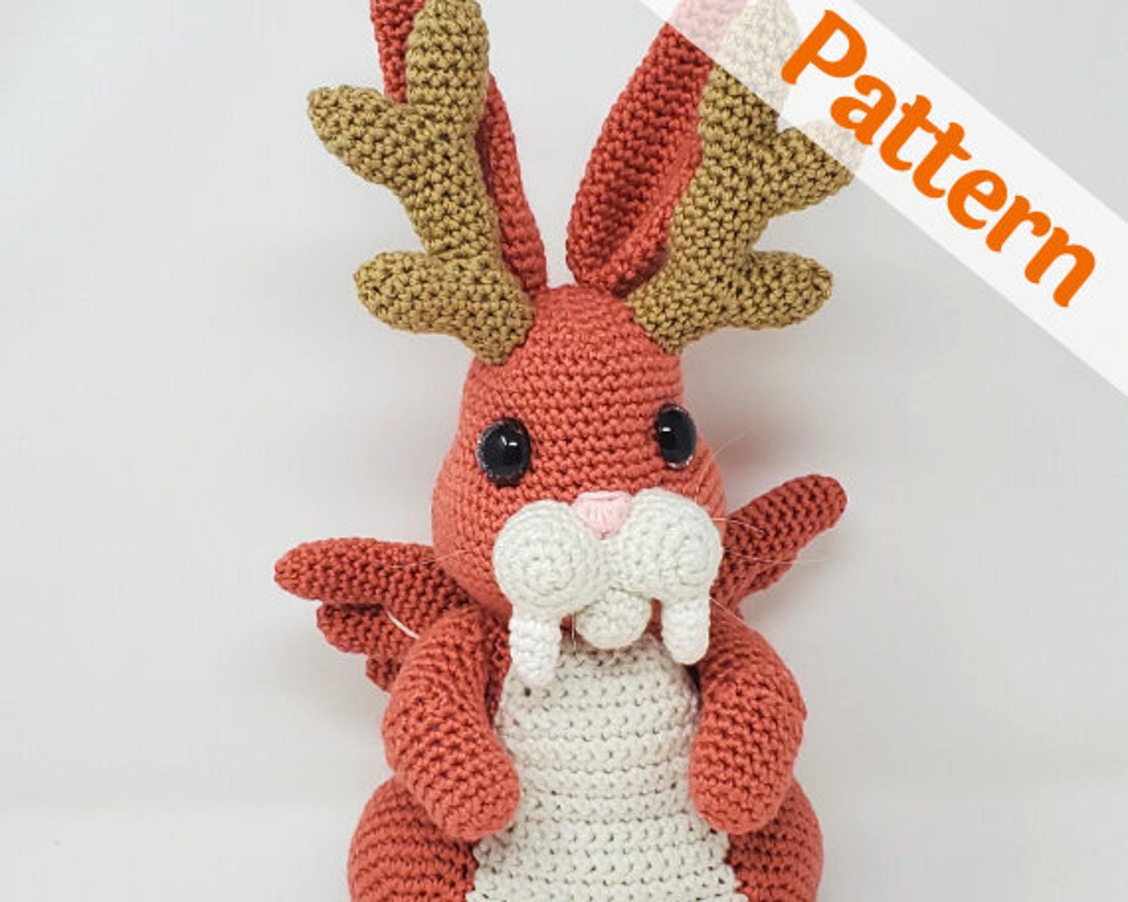 Wolpertinger Rabbit Amigurumi Crochet Pattern Monroe - Etsy