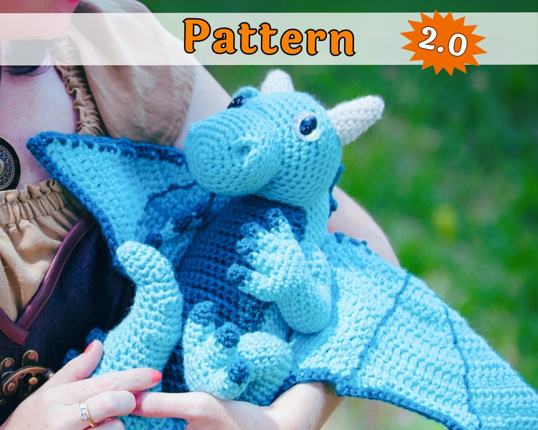 Baby Dragon Crochet Pattern, Newborn Dragon Amigurumi, PDF - Etsy