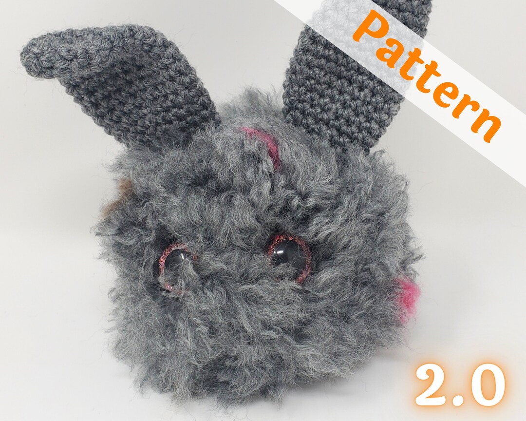 Dust Bunny Amigurumi Pattern - Easy Aran Yarn - Pattern PDF - Etsy