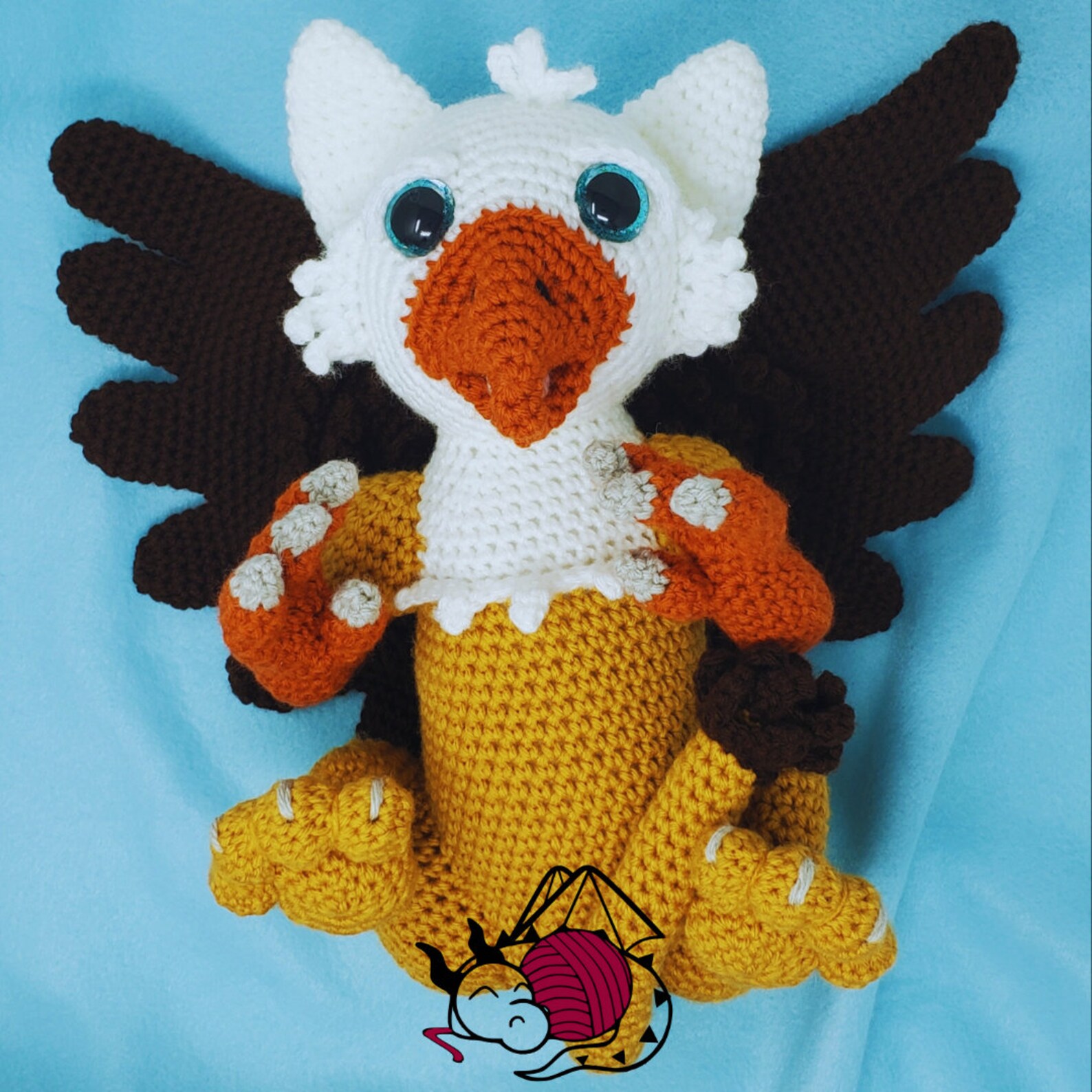 Newborn Gryphon Crochet Pattern Scout the Baby Gryphon 2.0 - Etsy
