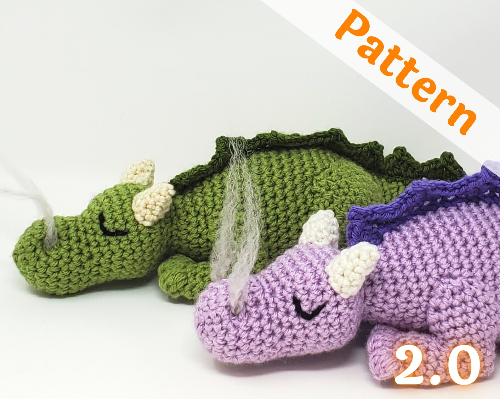 Sleeping Baby Dragon Crochet Pattern, Easy Beginner Worsted Weight ...
