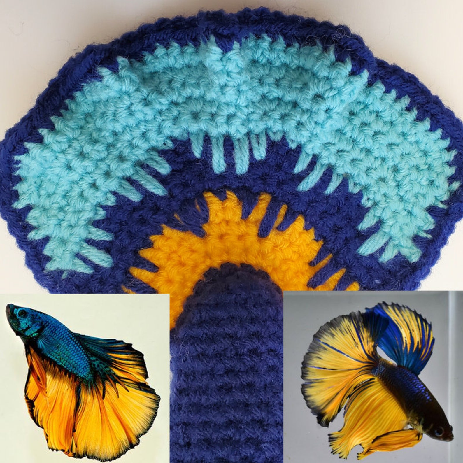 Twos Mermaid Amigurumi Patterns, Koi Mermaid and Betta Merman - Etsy